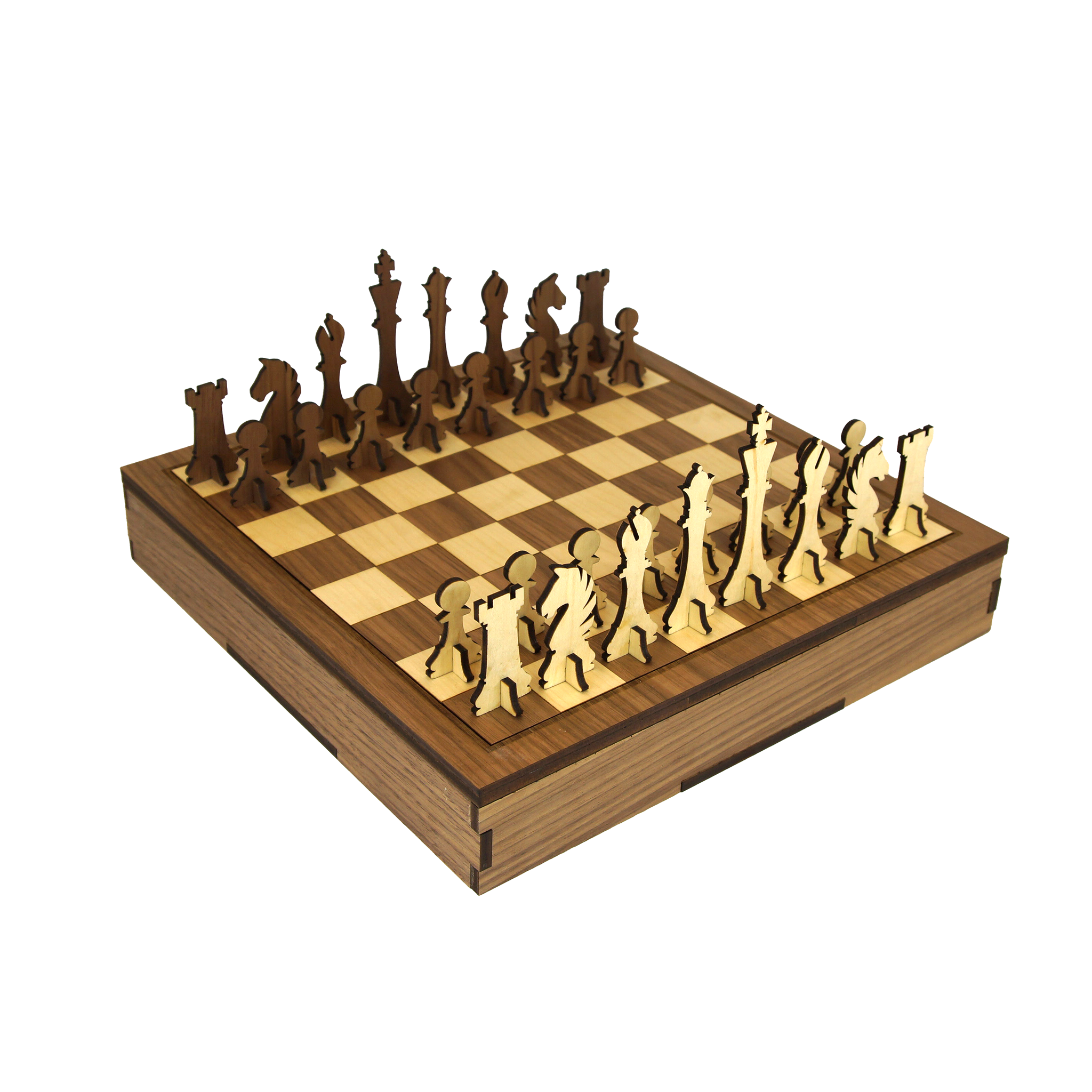 Two Tone Chess Board – Woodchuck Products